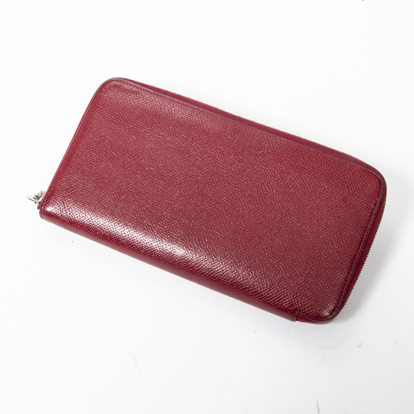 Hermes | Bags | Hermes Azap Wallet In Red Epsom Leather | Poshmark